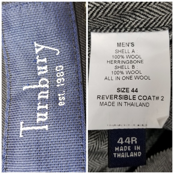 Turnbury | Jackets & Coats | Turnbury Mens Wool Completely Reversible ...